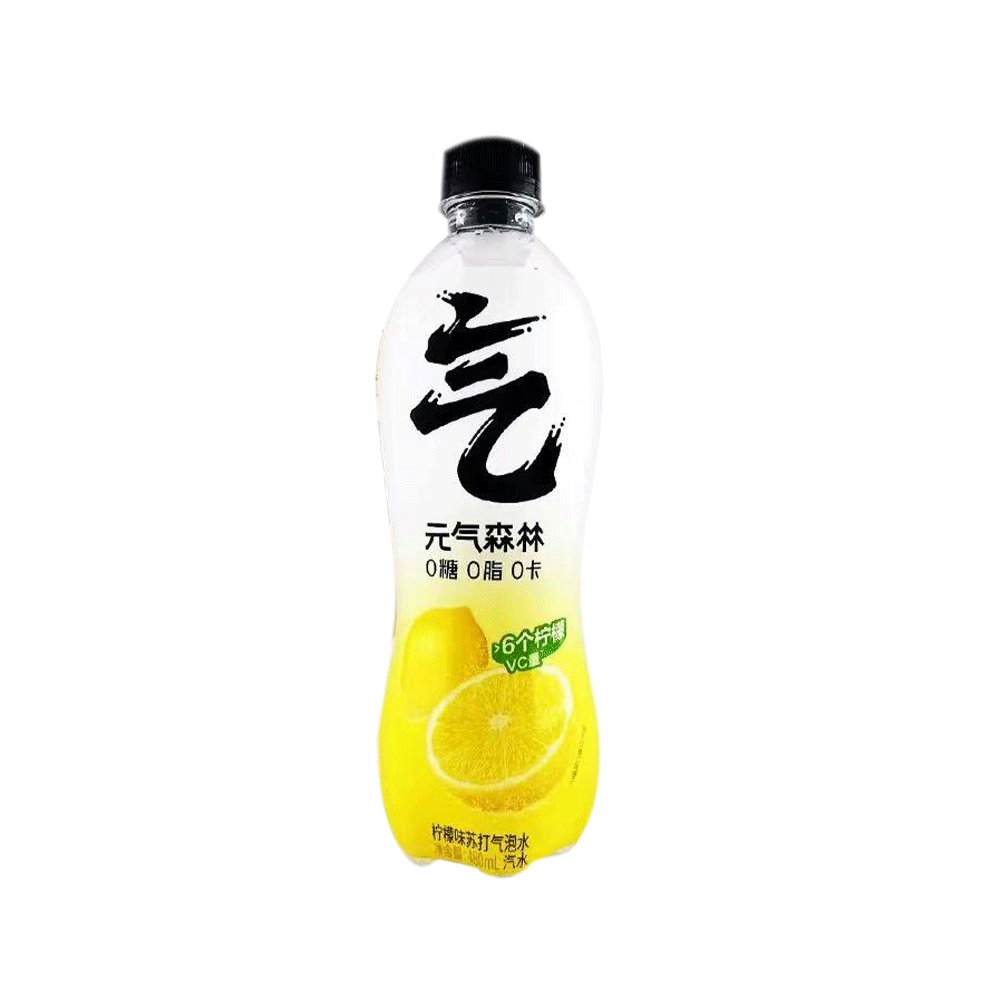 GENKI FOREST Sparkling Water-Lemon Soda 480ml (Case 15)