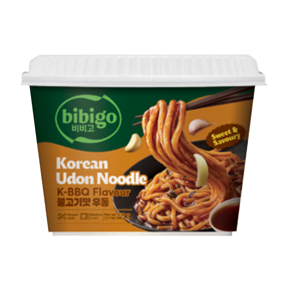 CJ BIBIGO Udon Noodle Korean BBQ Flavour 187g
