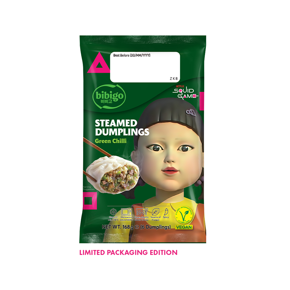 CJ BIBIGO Steamed Dumplings Green Chilli 168g