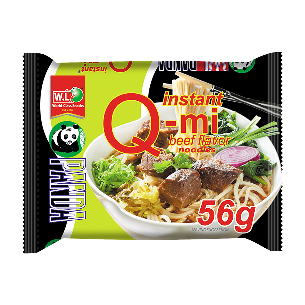 WL Panda Q-Mi Instant Noodles Beef 56G