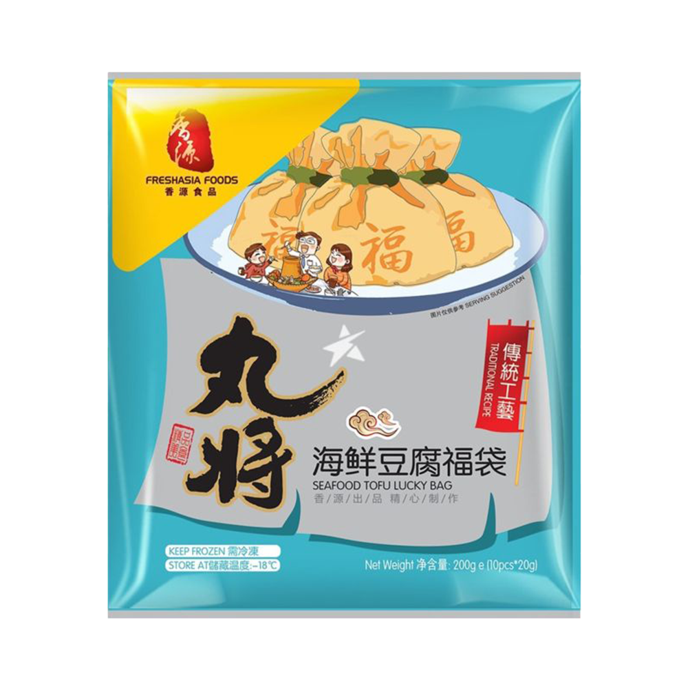 FRESHASIA WAN JIANG Seafood Tofu Lucky Bag 200g (Frozen)