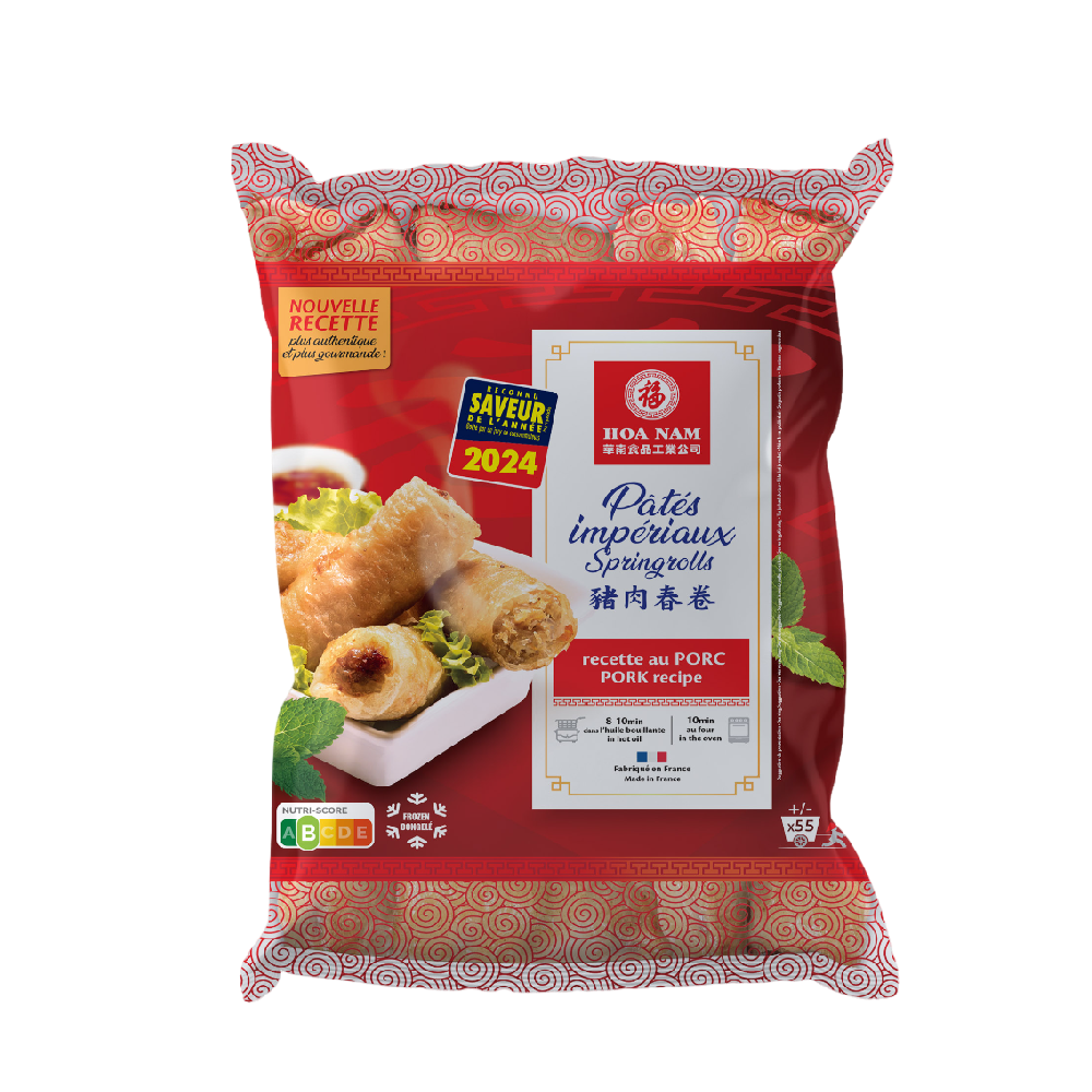 Hoa Nam Pork Spring Rolls / Cha Gio Heo 2kg (Frozen)