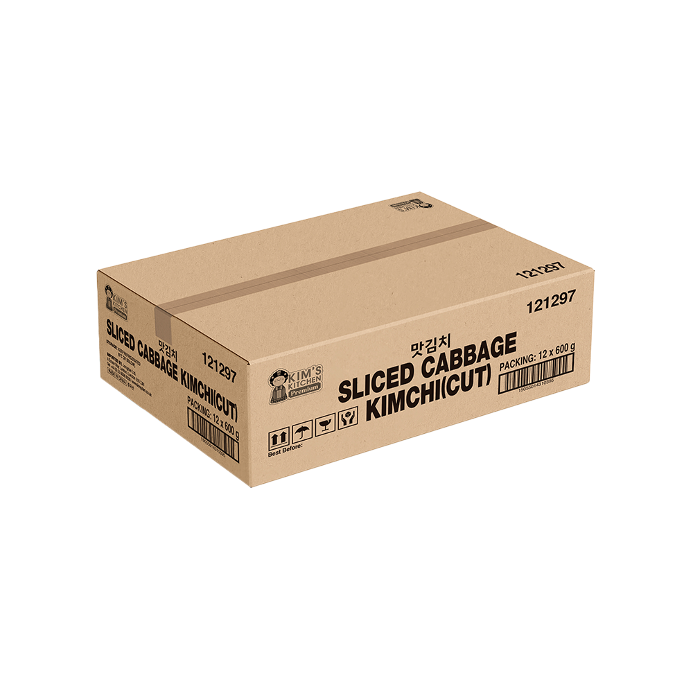KIM'S KITCHEN PREMIUM Sliced Cabbage Kimchi 600g (Case 12)