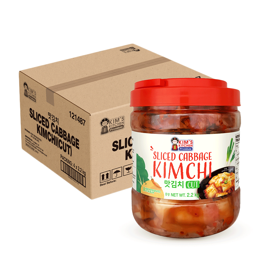 KIM'S KITCHEN PREMIUM Sliced Cabbage Kimchi 2.2 Kg (Case 4)