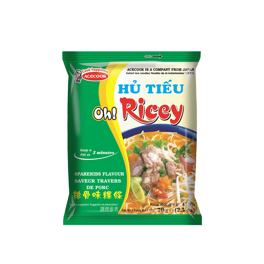 OH! RICEY Spareribs Flavor - Hu Tieu 70g