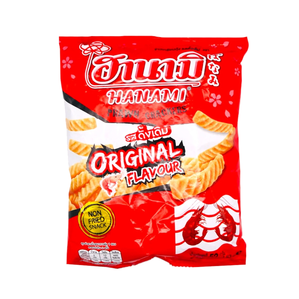HANAMI Prawn Crackers Hot Chili 52g (Case 24)