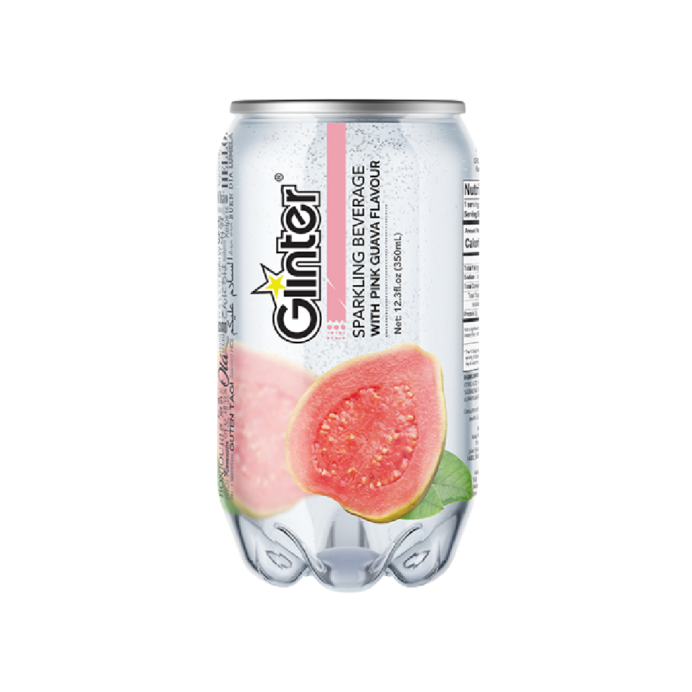 GLINTER Pink Guava Sparkling Water 350ml