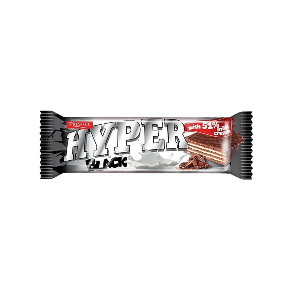 PRESTIGE HYPER Wafer Black with Milk Cream 55g
