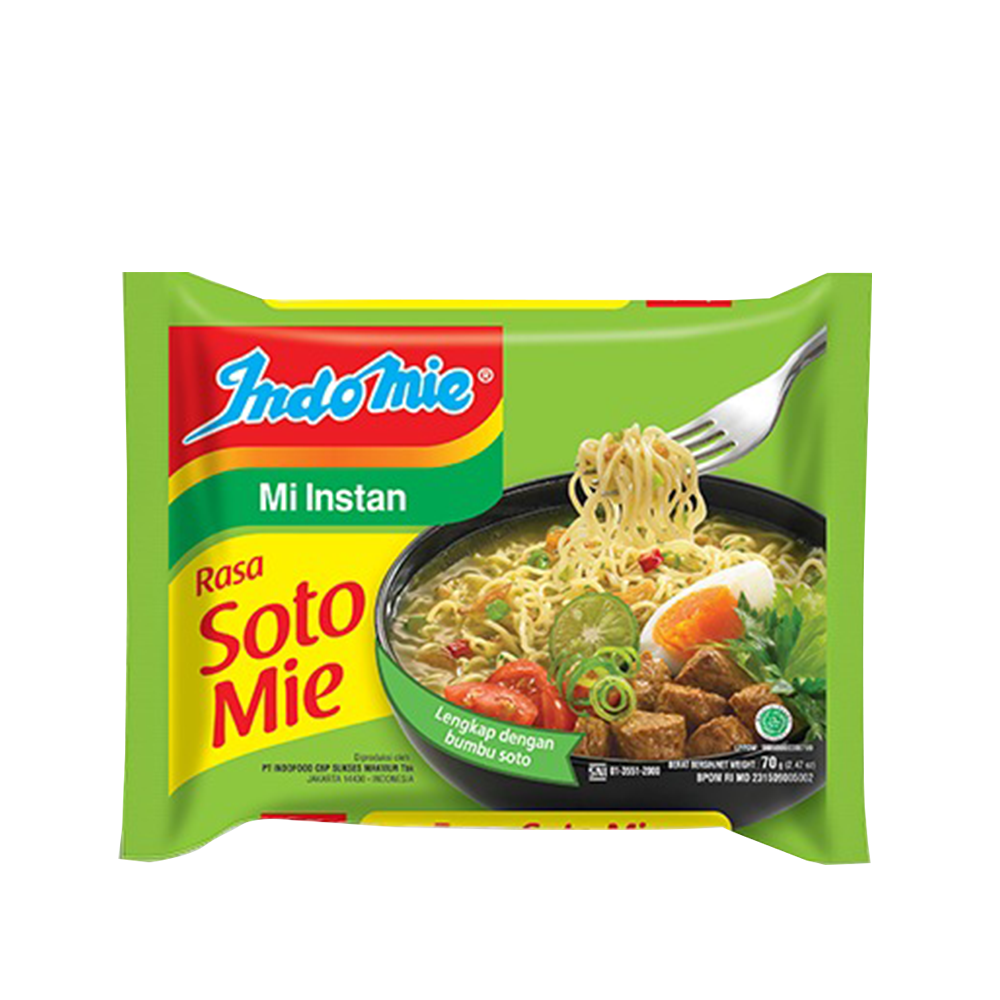 INDOMIE Rasa Soto Mie (Soup Beef and Lime flavour Flavour) 70g