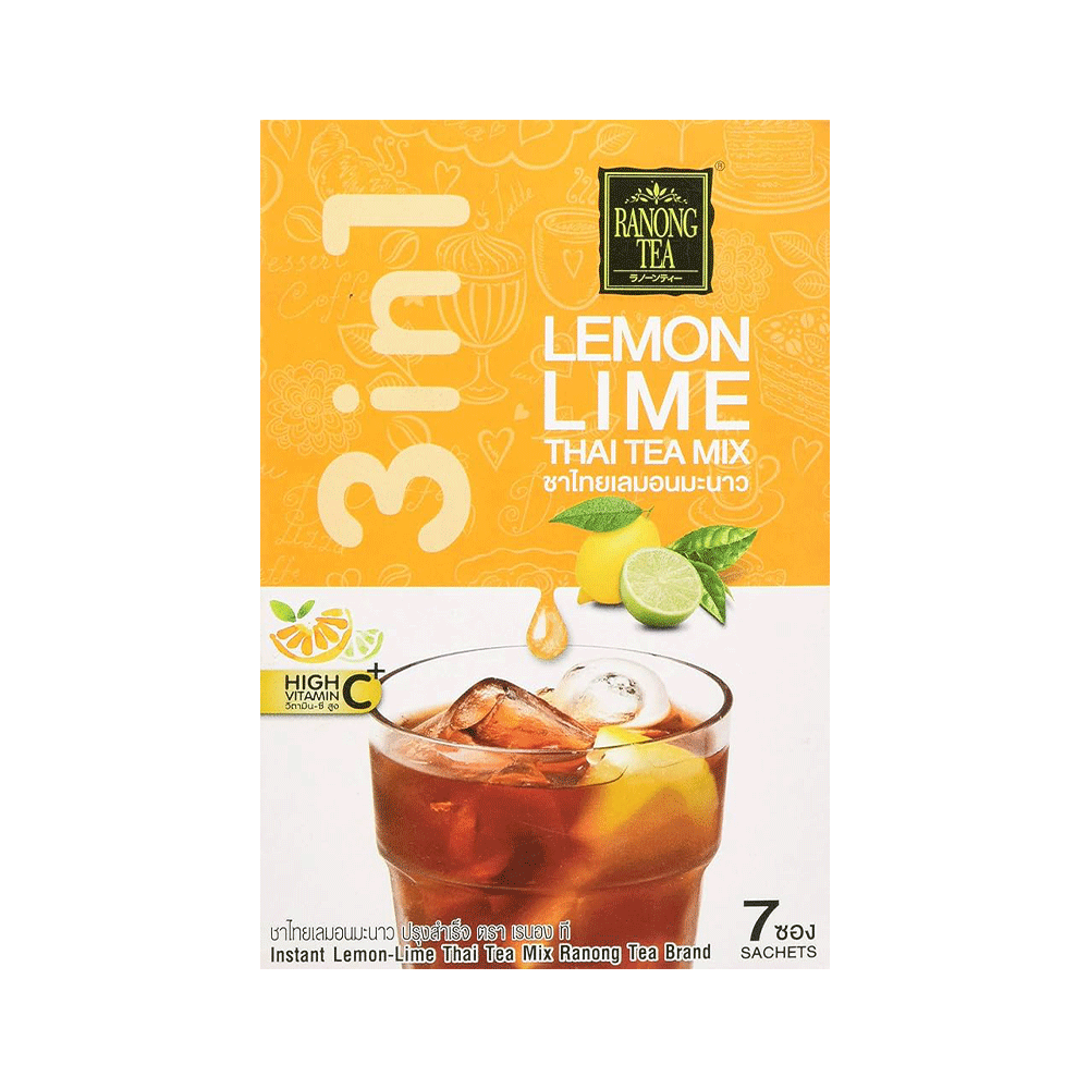 RANONG TEA Thai Tea Lemon Lime Mix (7 sachets) 175g
