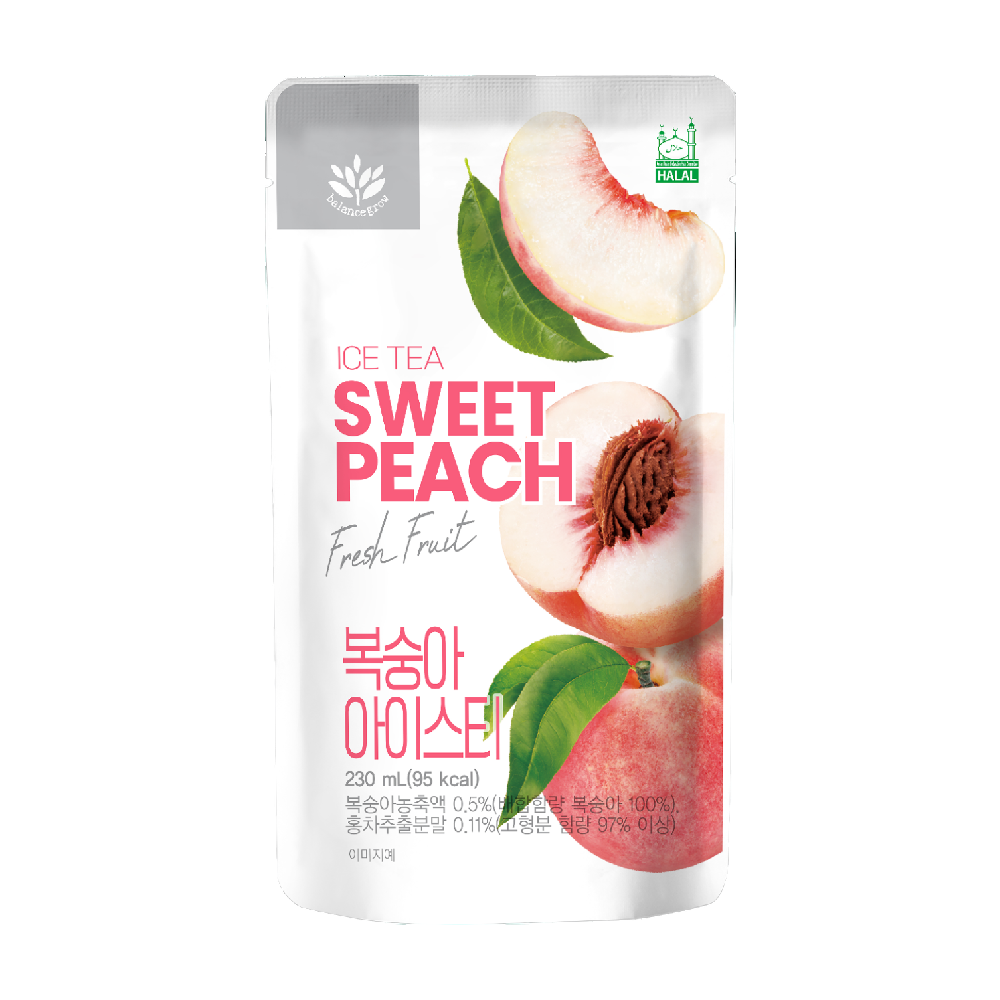 BALANCE GROW Peach Ice Tea Pouch Drink 230ml