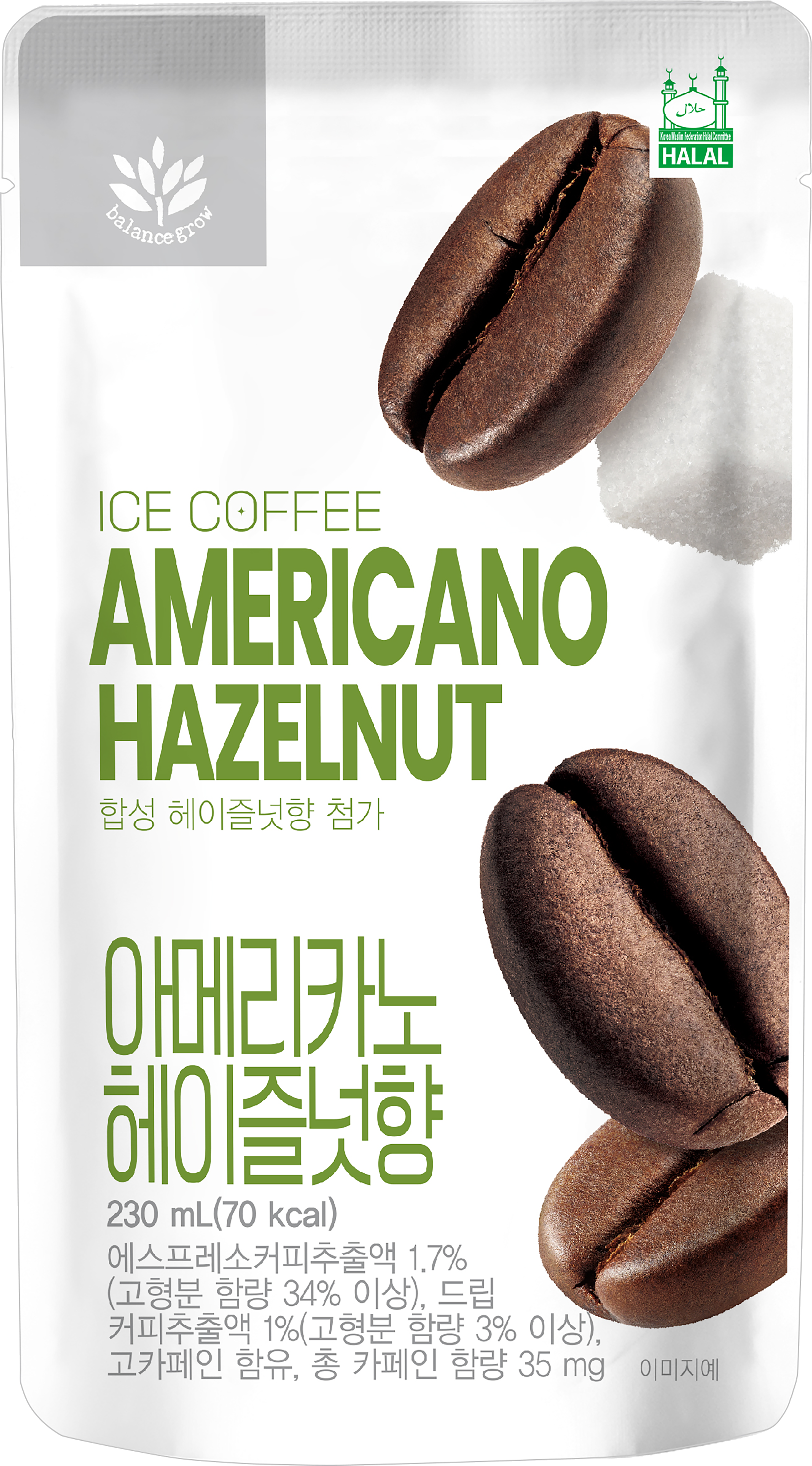 BALANCE GROW Hazelnut Americano Pouch Drink 230ml