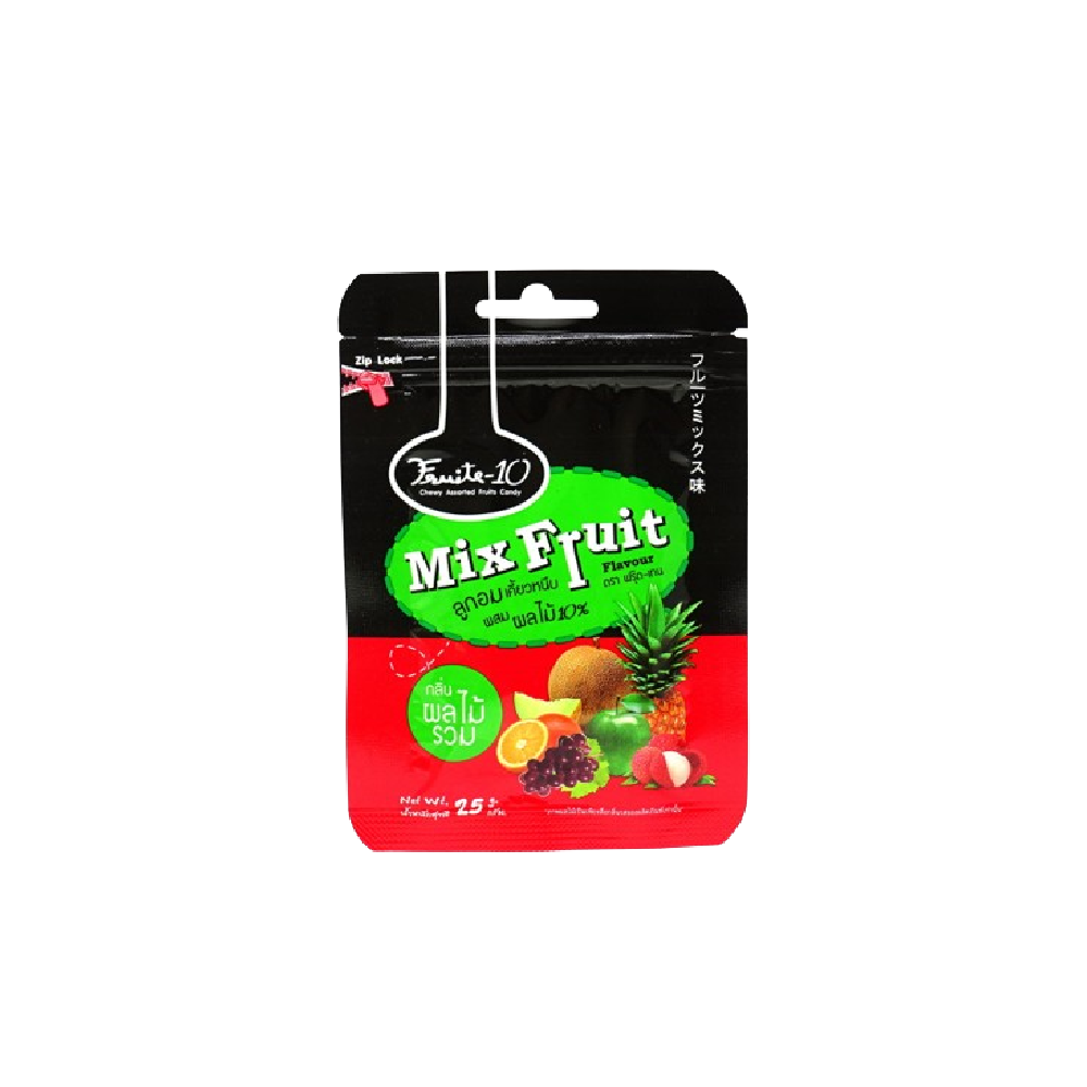 FRUITEN 10% Fruit Candy Mix Fruit Flavor 25g