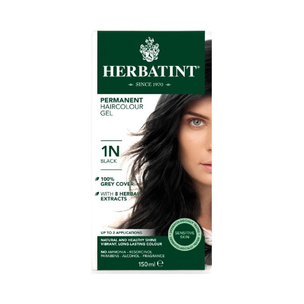 HERBATINT Permanent Herbal Hair Color Black 150ML