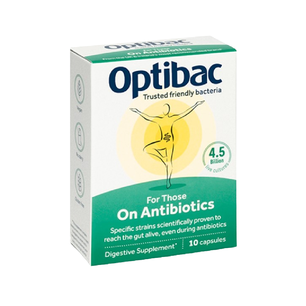 OPTIBAC For Those On Antibiotics 10 Capsules