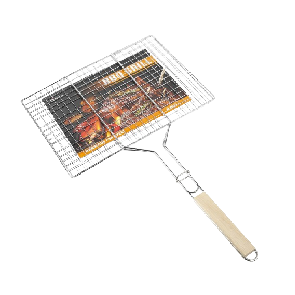 QIN XING Flat Plate Barbecue Net 43.5 x 30.5cm, L 71cm