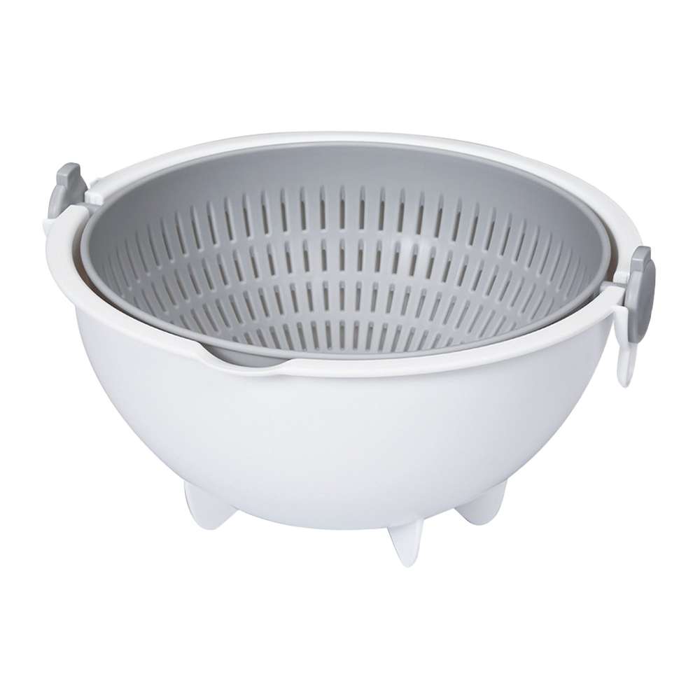 KOKUBO Spin Wheel Colander Small-Grey