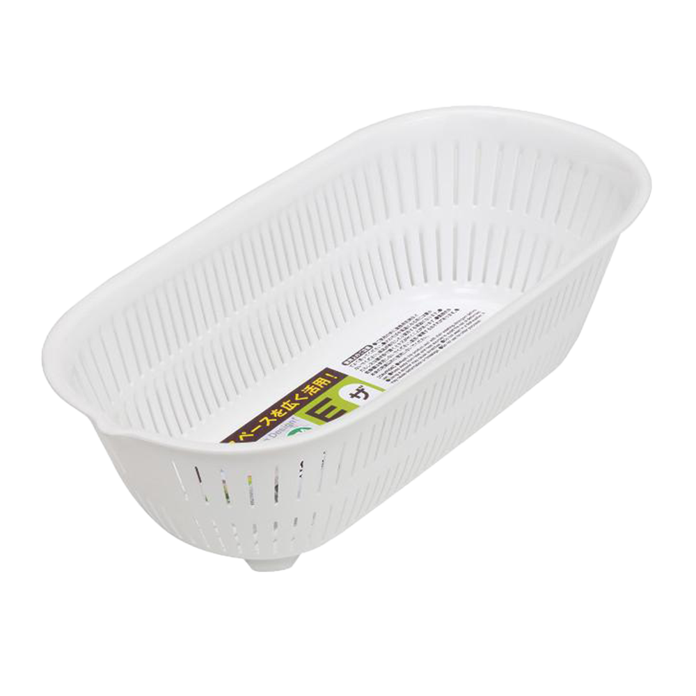 KOKUBO Oval Colander-White