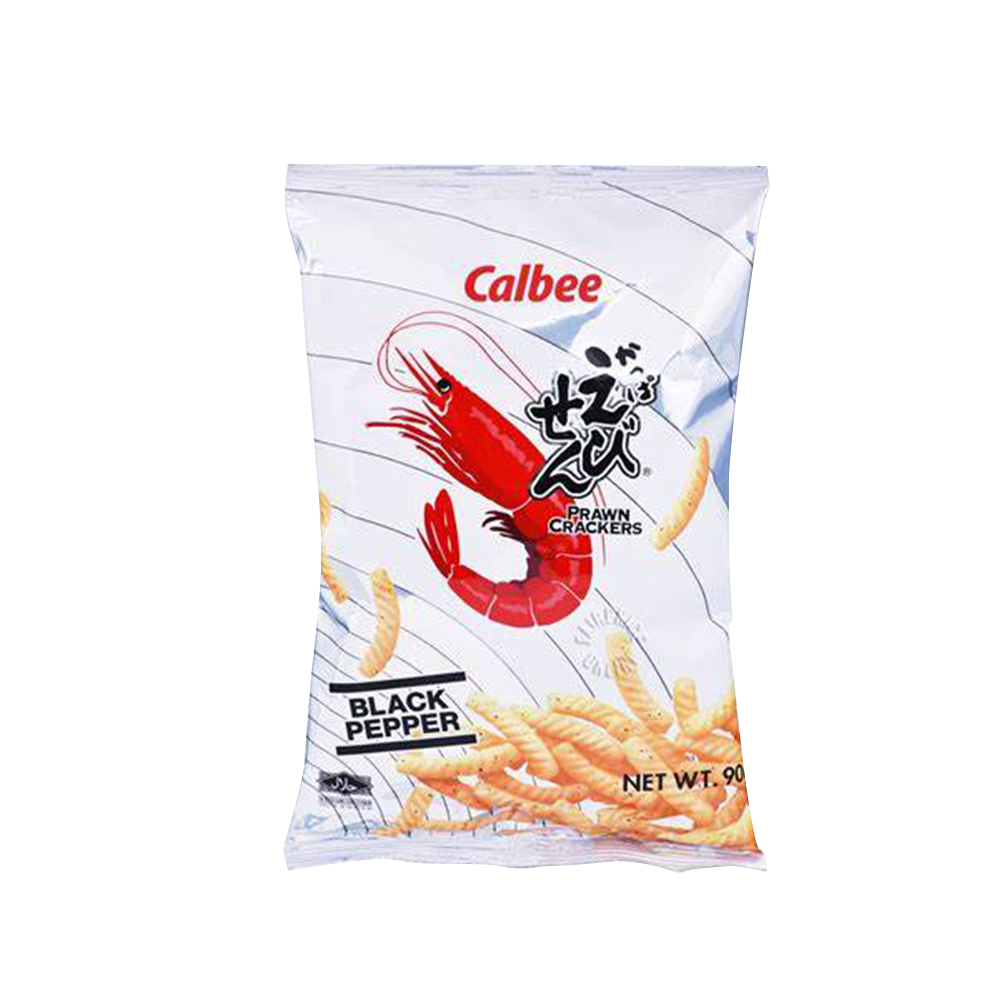 CALBEE Prawn Crackers Black Pepper 90g