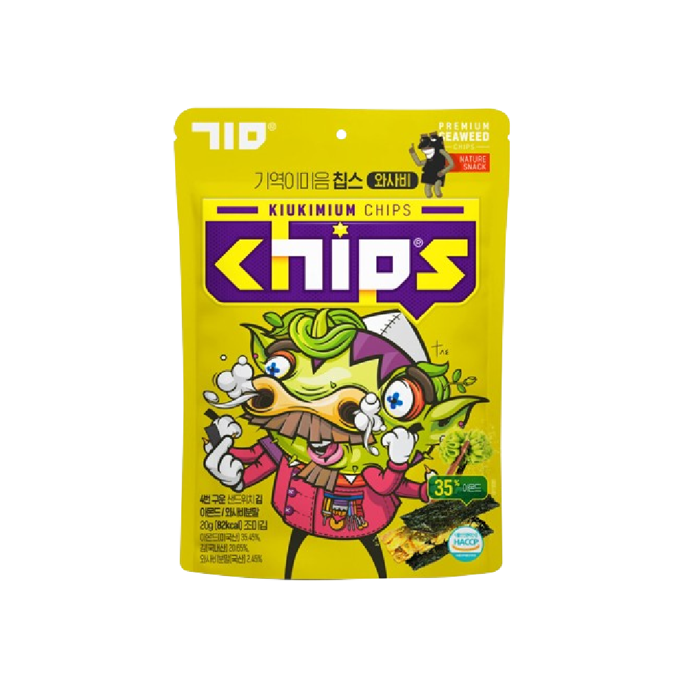 KIUKIMIUM Seaweed Chip Wasabi Flavor 20g