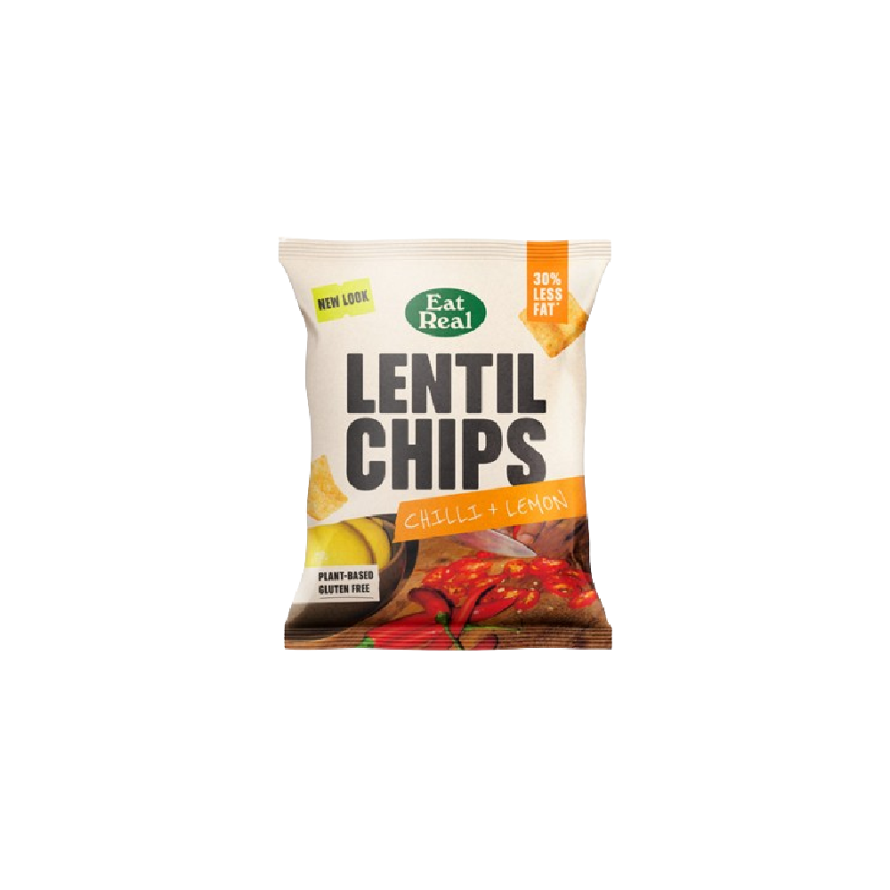 EAT REAL Lentil Chips Chilli & Lemon 40g