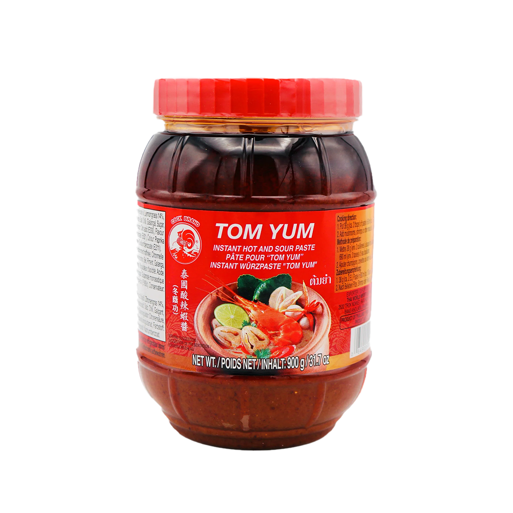 COCK BRAND Instant Tom Yum Soup Base - Hot & Sour Paste 900g (Case 12)