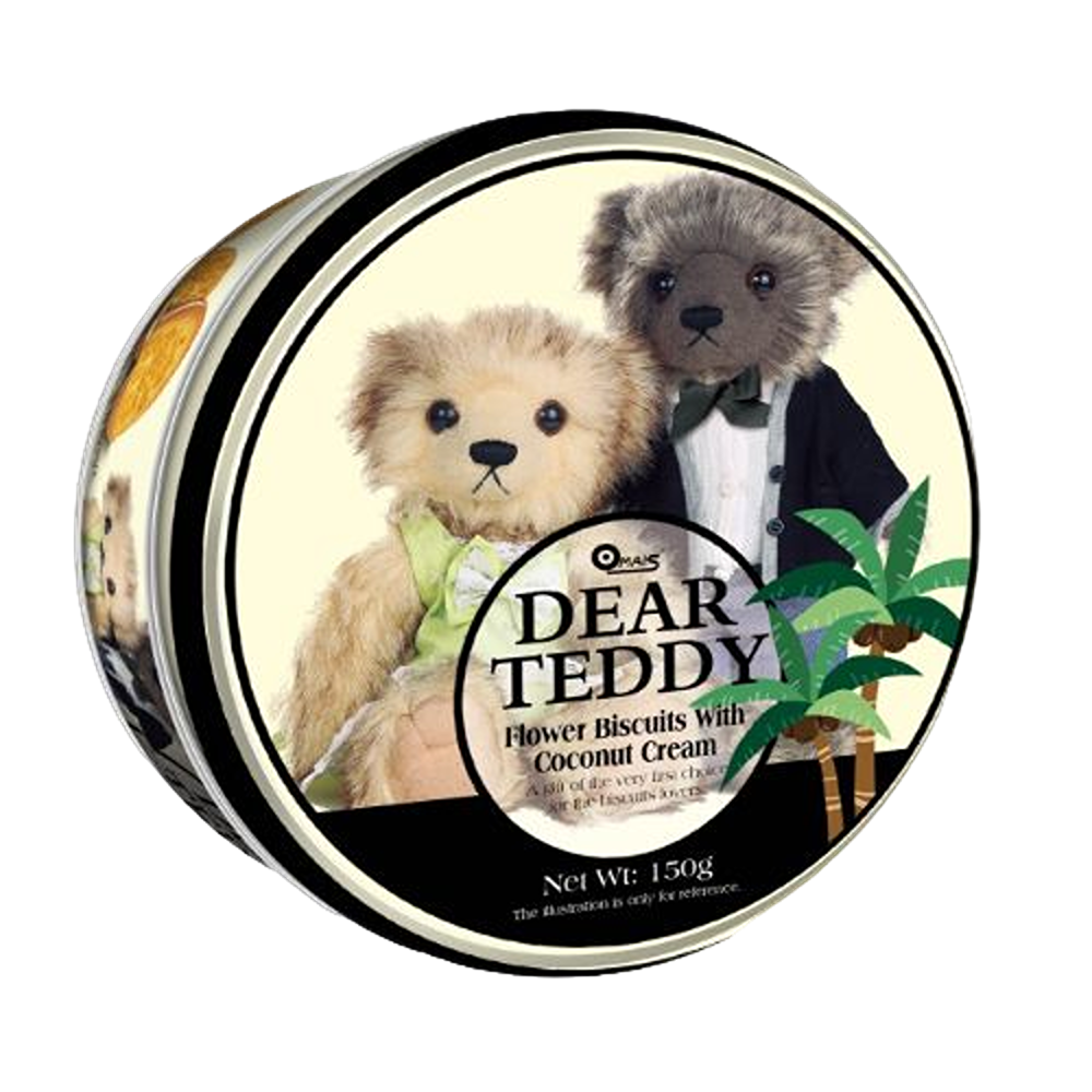 DEAR TEDDY Flower Biscuits with Coconut Cream 150g