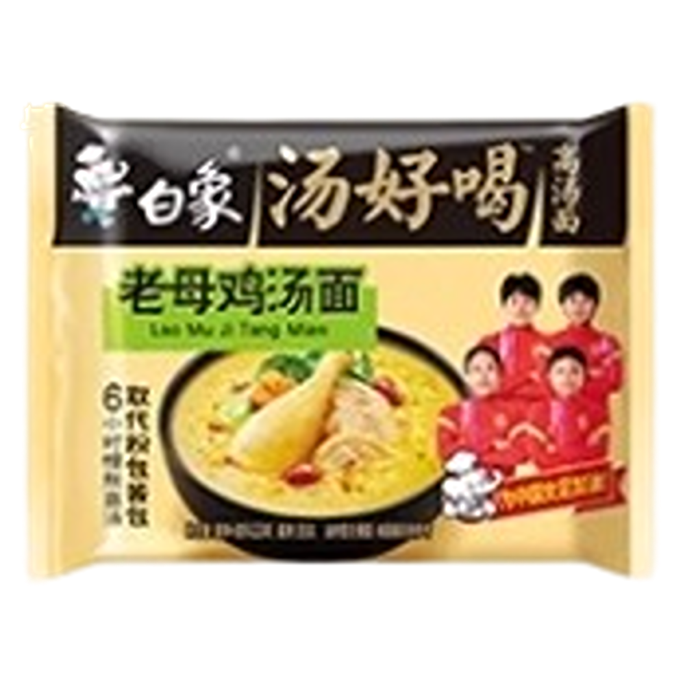 BAIXIANG Instant Noodles Artificial Chicken Soup Flavour 96g