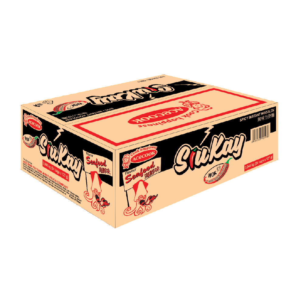 SIUKAY Instant Noodles Seafood Flavor 127g (Case 24)