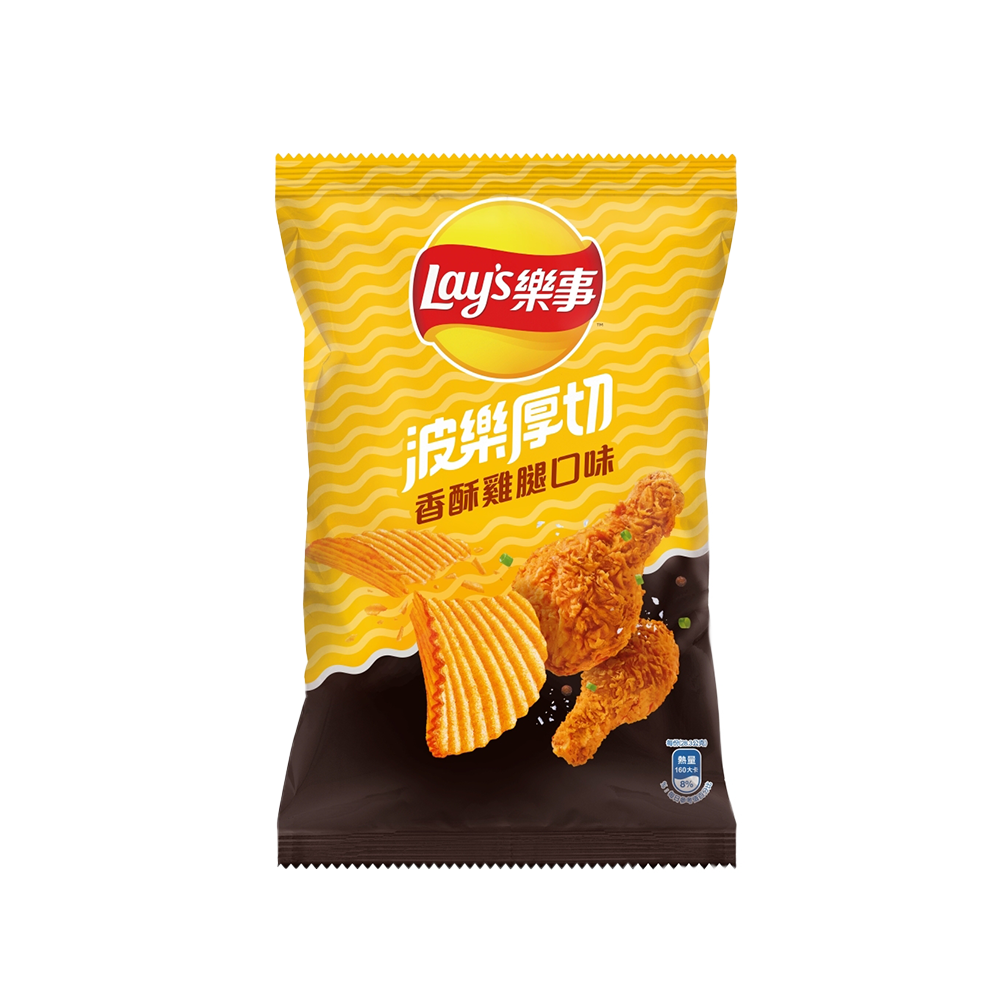 LAY's Ridged Crips - Crispy Chicken Drum Flavor 34g