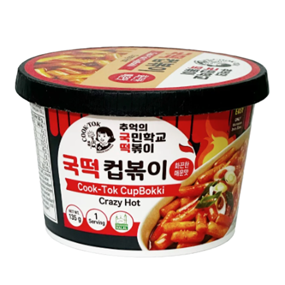 COOKTOK Tteokbokki Crazy Hot 135g (Case 16)