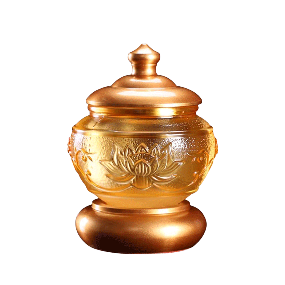 LONGDAN Liuli Lotus Cup 4 Inches
