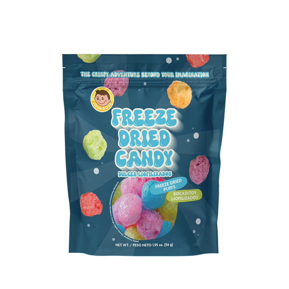 JOSH BOSH Freeze Dried Candy - Puffs Assorted Fruits 56g