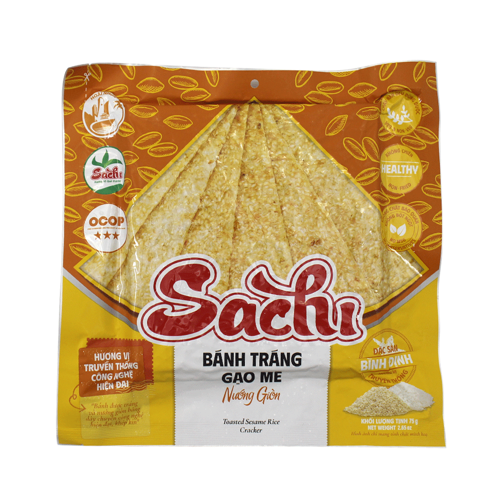 SACHI Toasted Sesame Rice Cracker 75g
