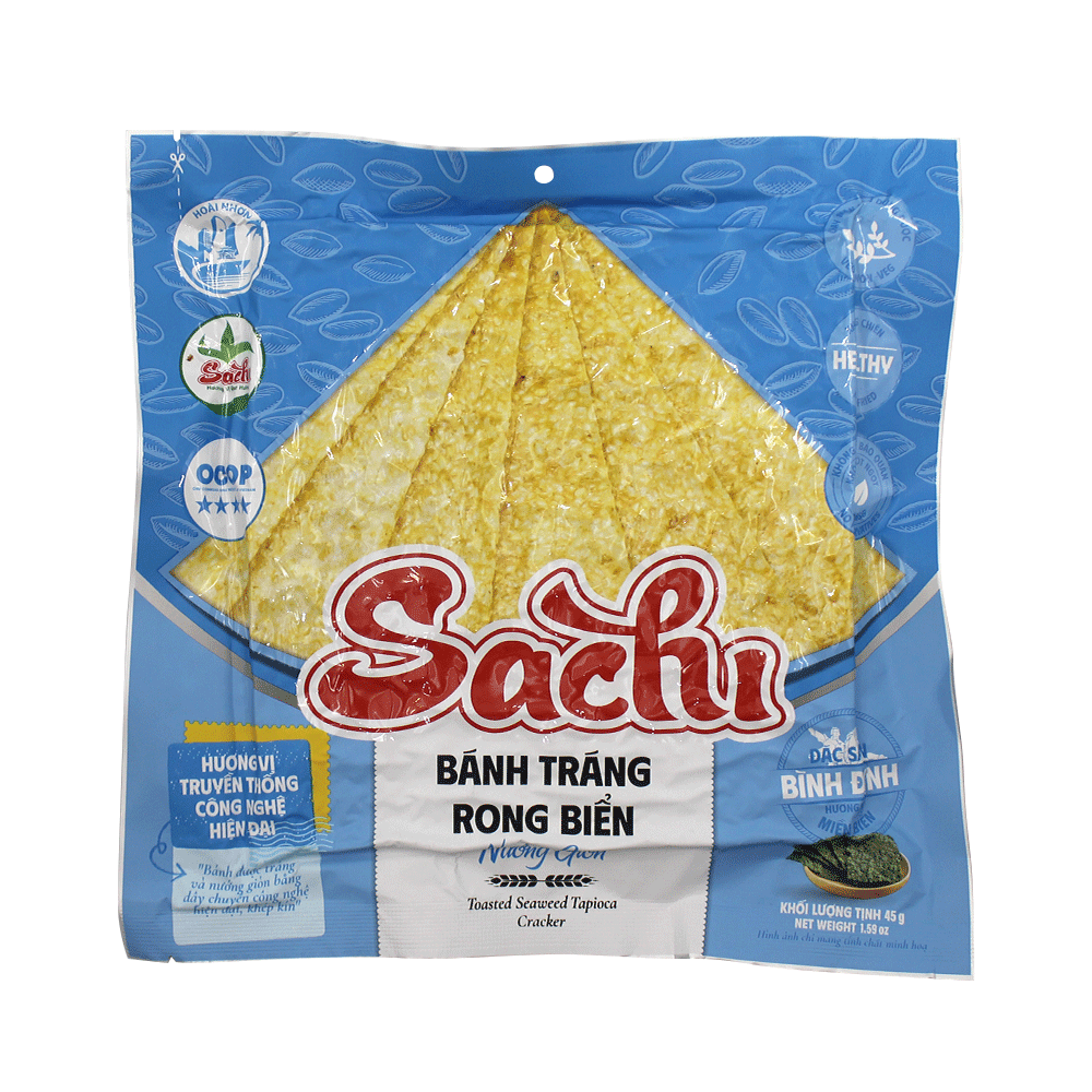 SACHI Toasted Seaweed Tapioca Cracker 45g