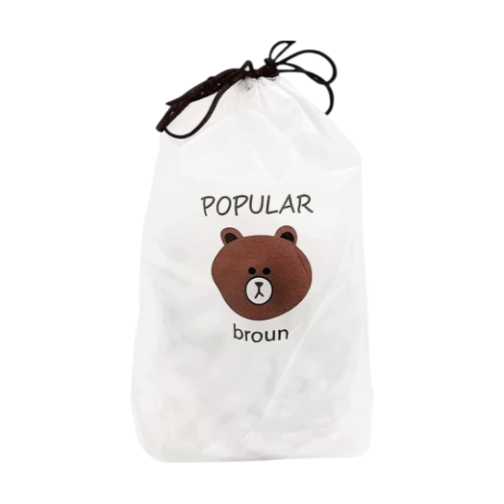 POPULAR BROUN Elastic Food Storage Covers 100pcs