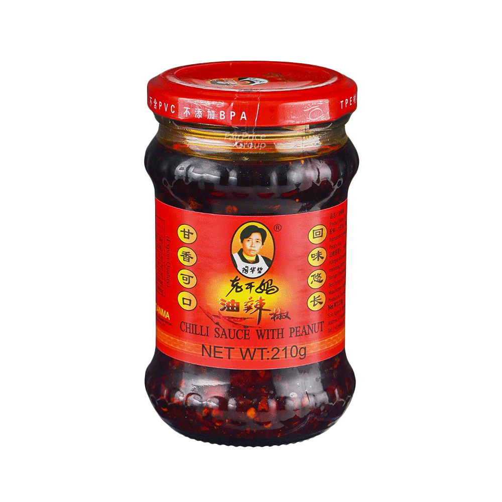 LAO GAN MA Chilli Sauce with Peanut 210g (Case 24)
