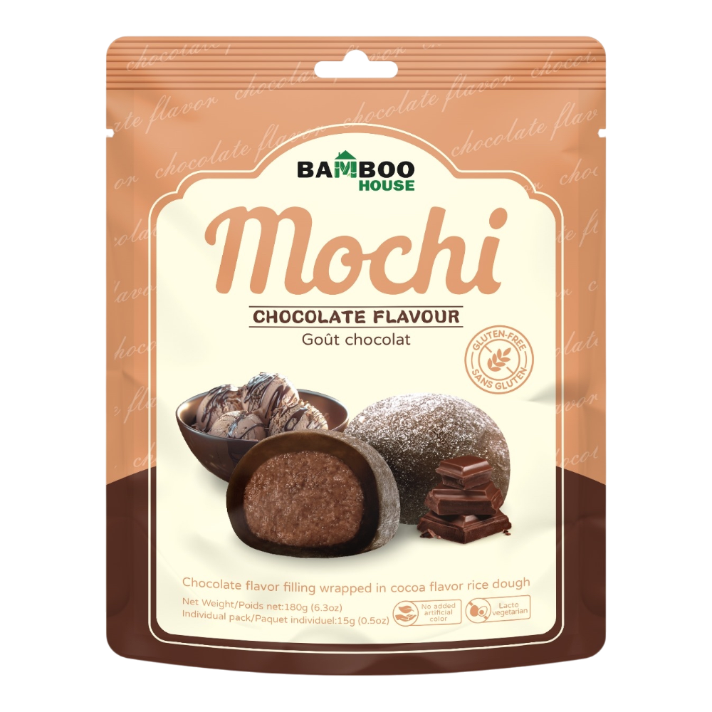 Bamboo House Chocolate Flavor Mochi 180g