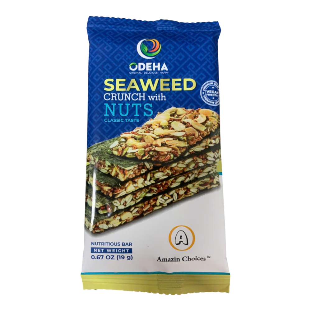 ODEHA Seaweed Crunch With Nuts - Classic Taste (1 Bar 19g)