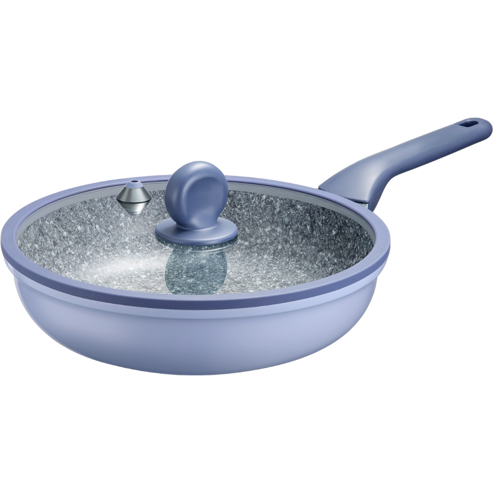 COOKER KING Blue Granite Aluminum Fry Pan Set 28cm