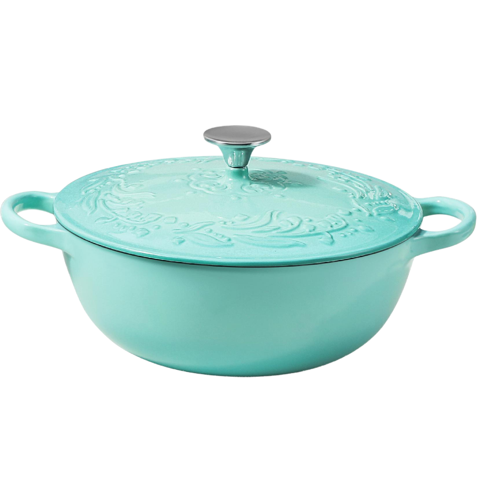 COOKER KING Enameled Cast Iron Casserole - Mint 22cm (Case 4)