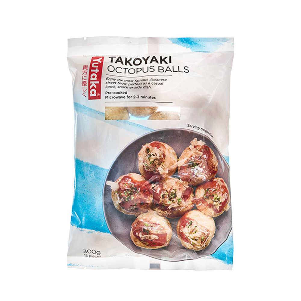 YUTAKA Takoyaki Octopus Balls (15pcs) 300g (Frozen)