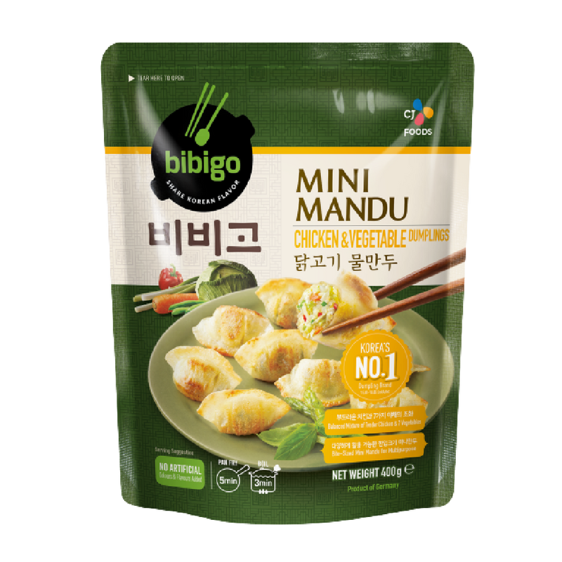 CJ BIBIGO Mini Mandu Chicken & Vegetable Dumplings 400g (Frozen)