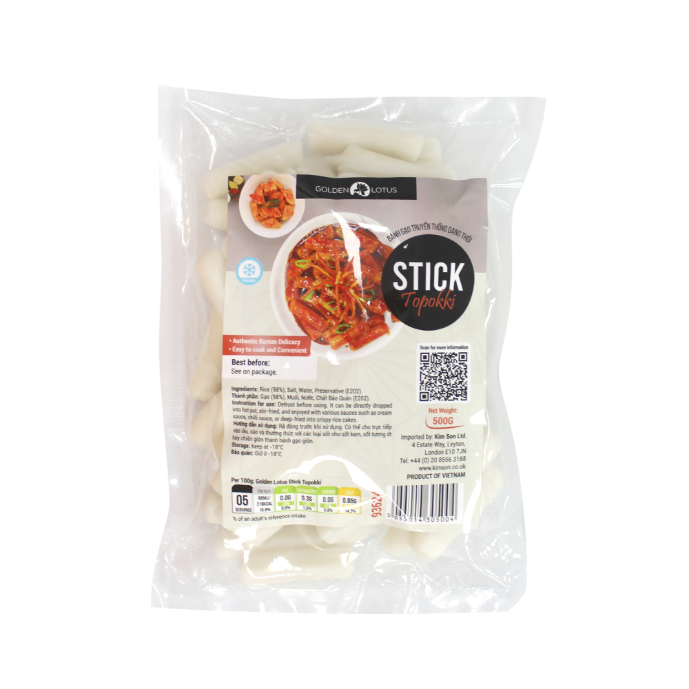 Golden Lotus Stick Topokki 500g