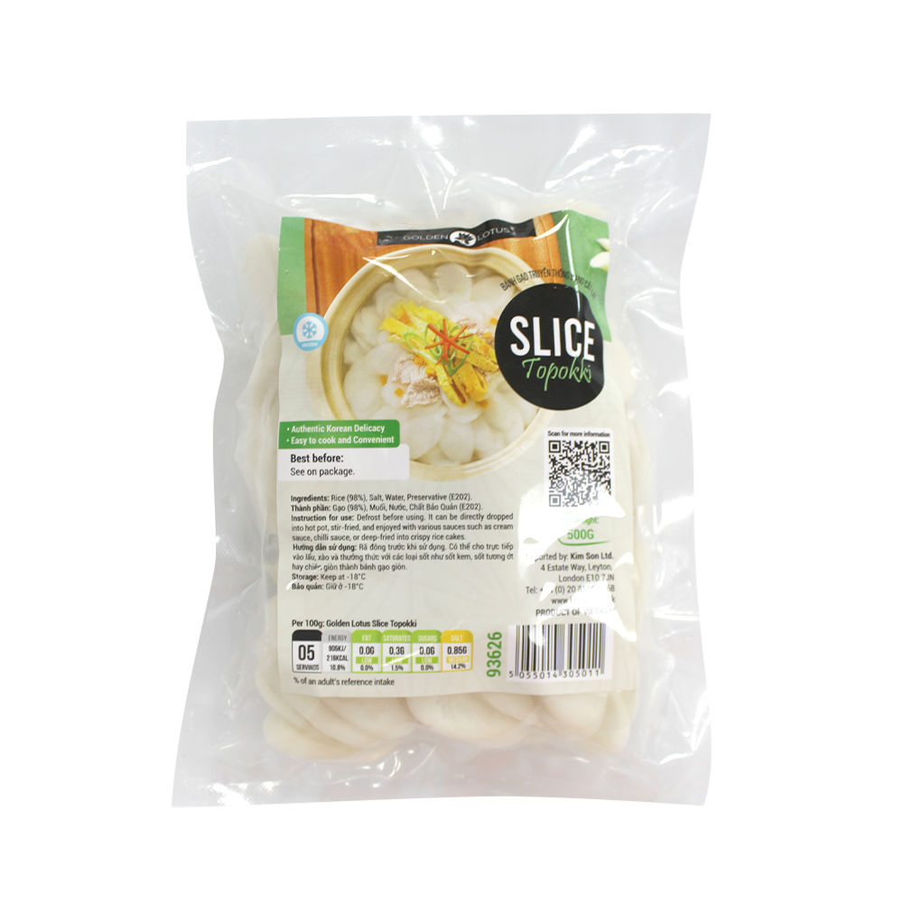 Golden Lotus Slice Topokki 500g (Frozen)
