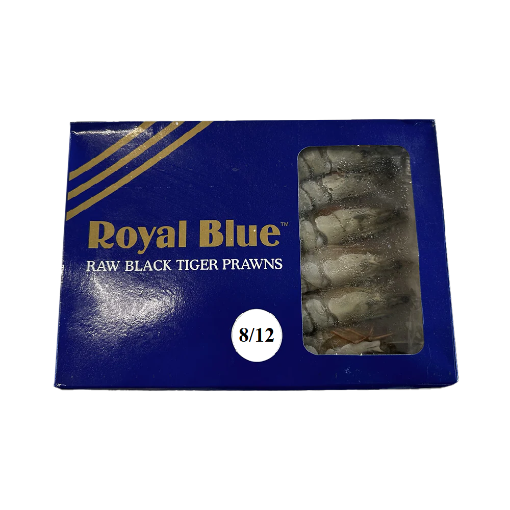 Royal Blue Black Tiger HOSO 8/12 600g net (1kg Gr) (Case 10)