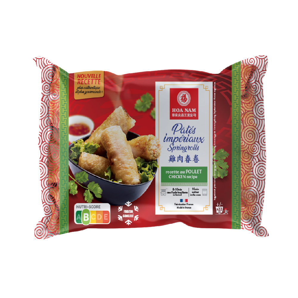 Hoa Nam Chicken Springroll/ Cha Gio Ga 814G (Frozen)