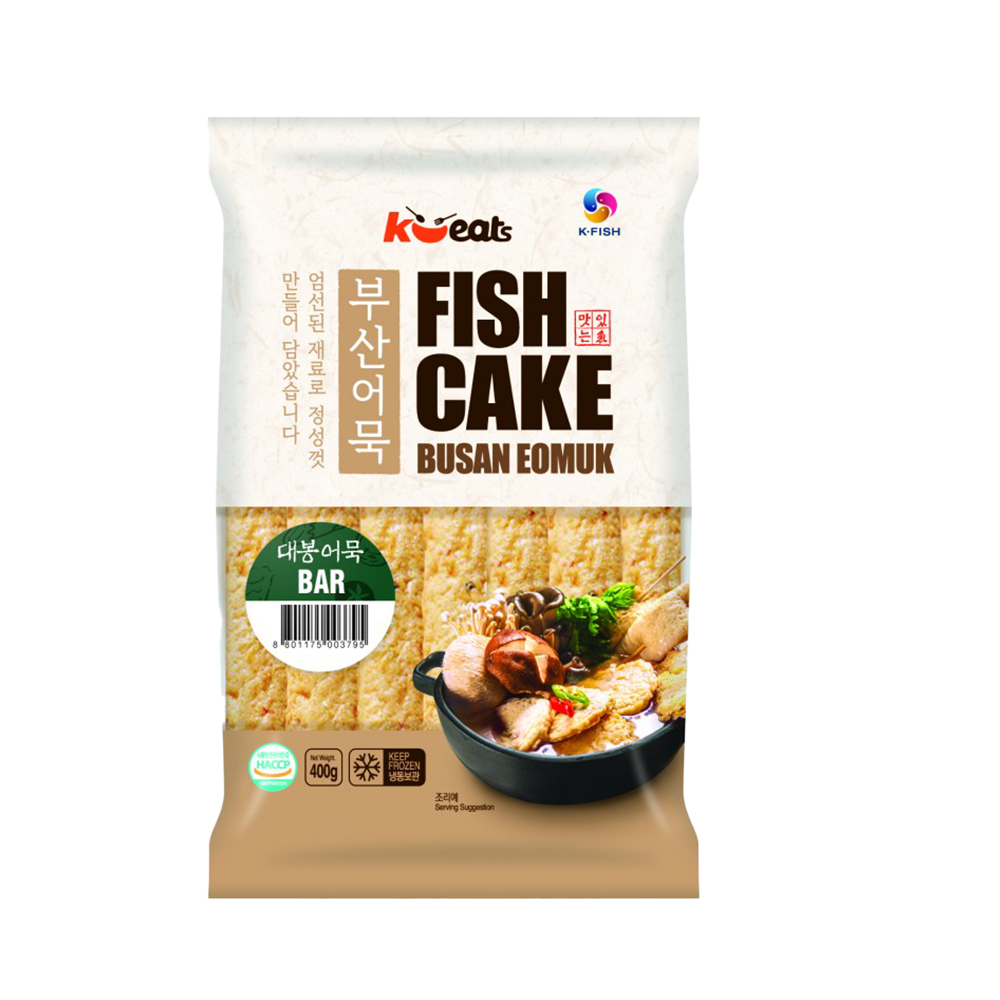 K EATS Busan Eomuk Fish Cake-Bar 400g (Frozen)