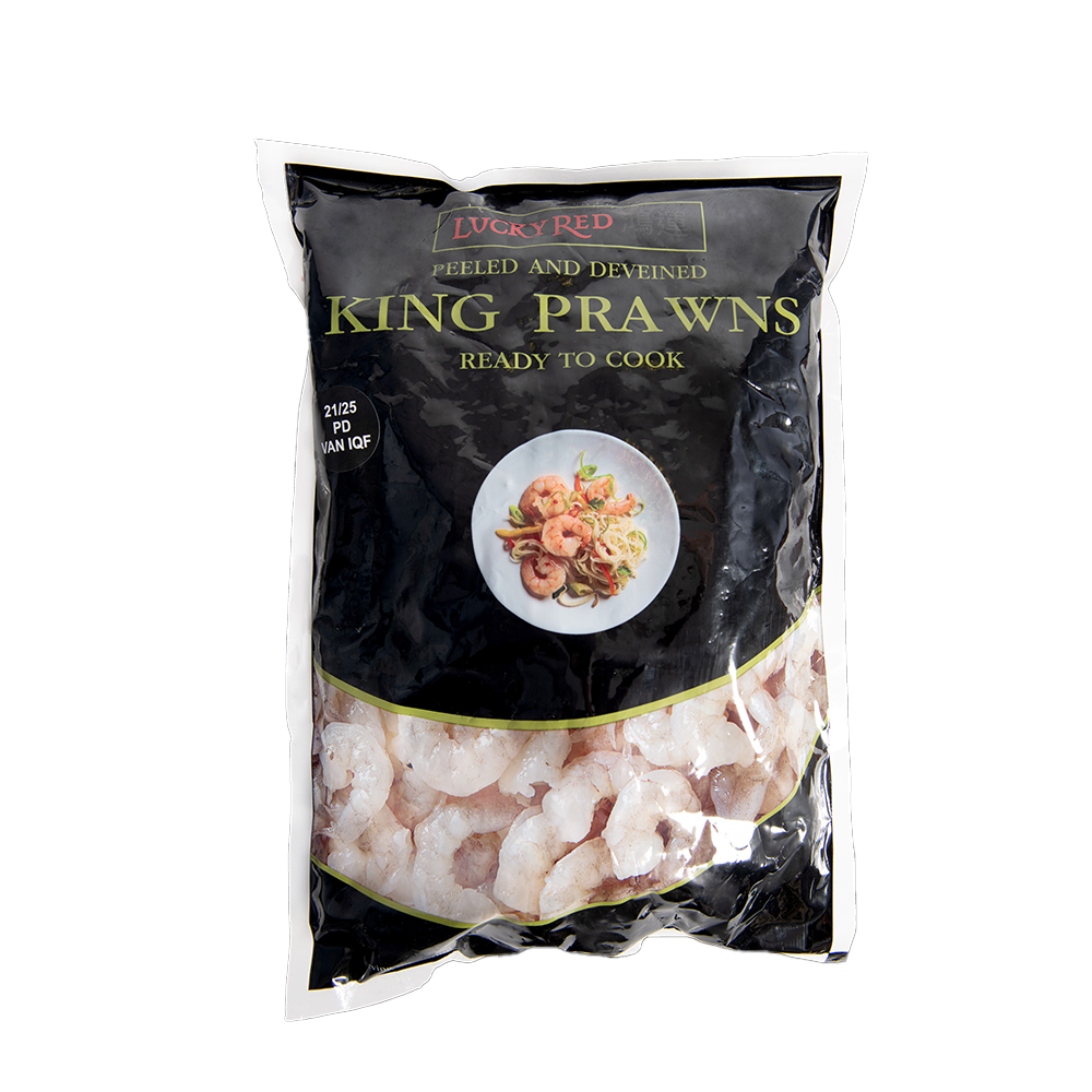 LUCKY RED IQF Raw P&D King Prawns 31/40 900gnet (Frozen)