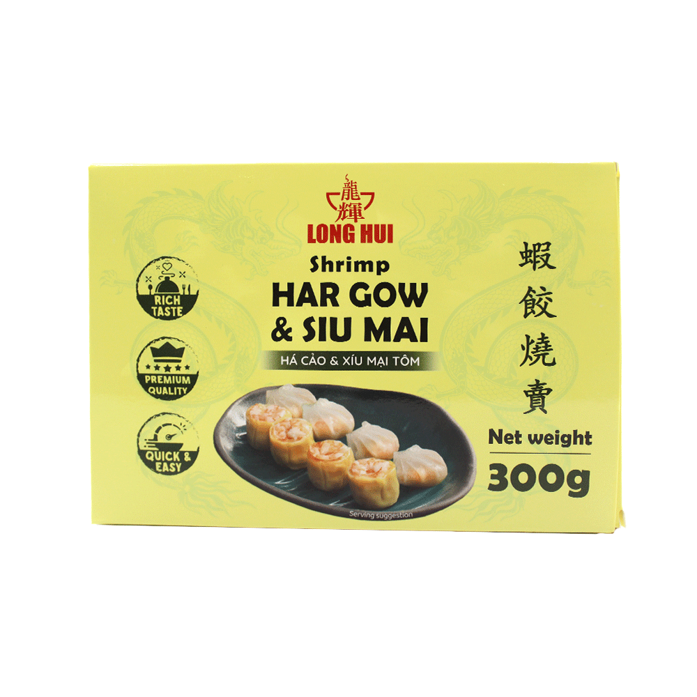 LONG HUI Shrimp Har Gow & Siu Mai 300g (Frozen)